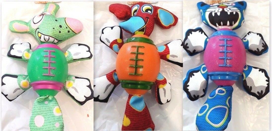 3 x DOG RUGBY DOG TOY RED & GREEN DOG BLUE CAT FREE POST – Bendigo ...
